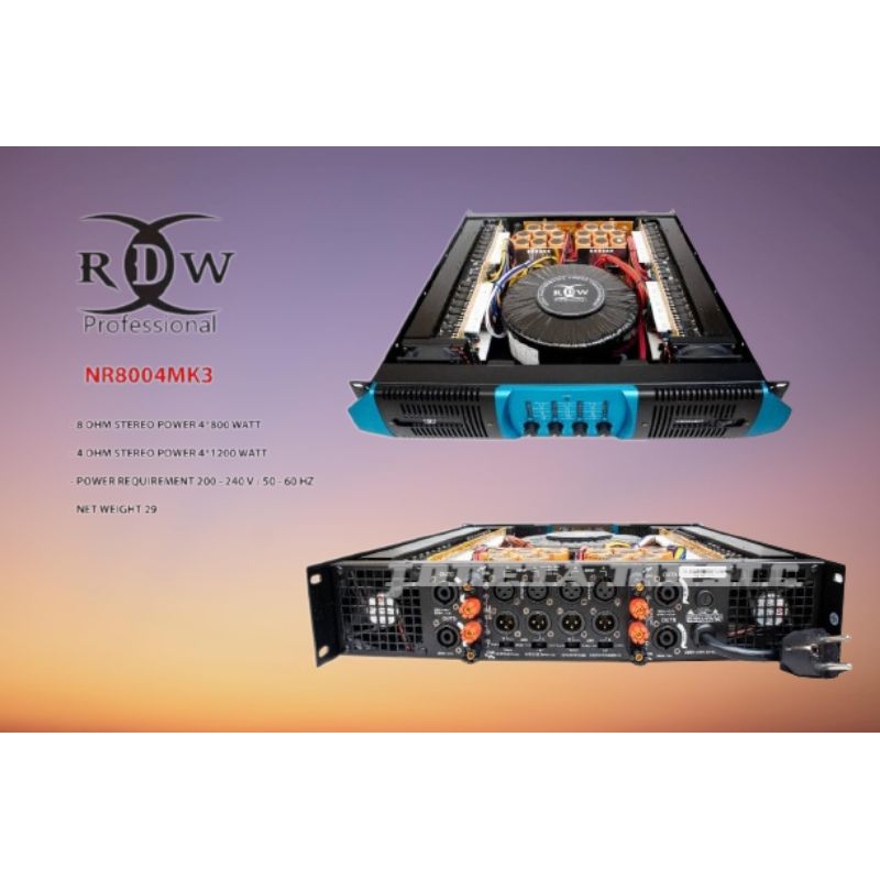 Jual Power Amplifier RDW NR 8004 PRO / NR 8004PRO Class H - 4 channel ...