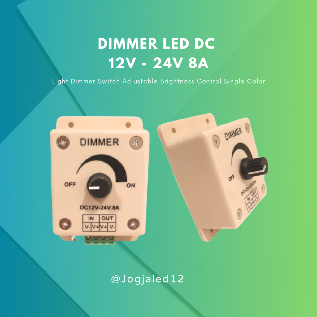 Jual Dimmer LED DC 12V-24V 8A Peredup Lampu Single Colour | Shopee ...