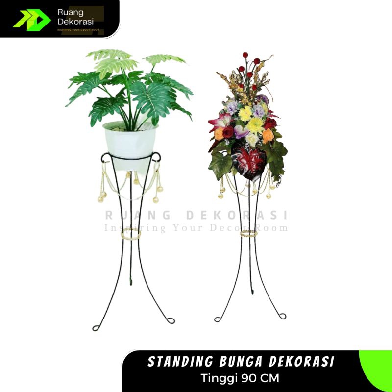 Jual Standing Bunga Besi T 90 CM Standing Bunga Rak Bunga Besi Standing ...