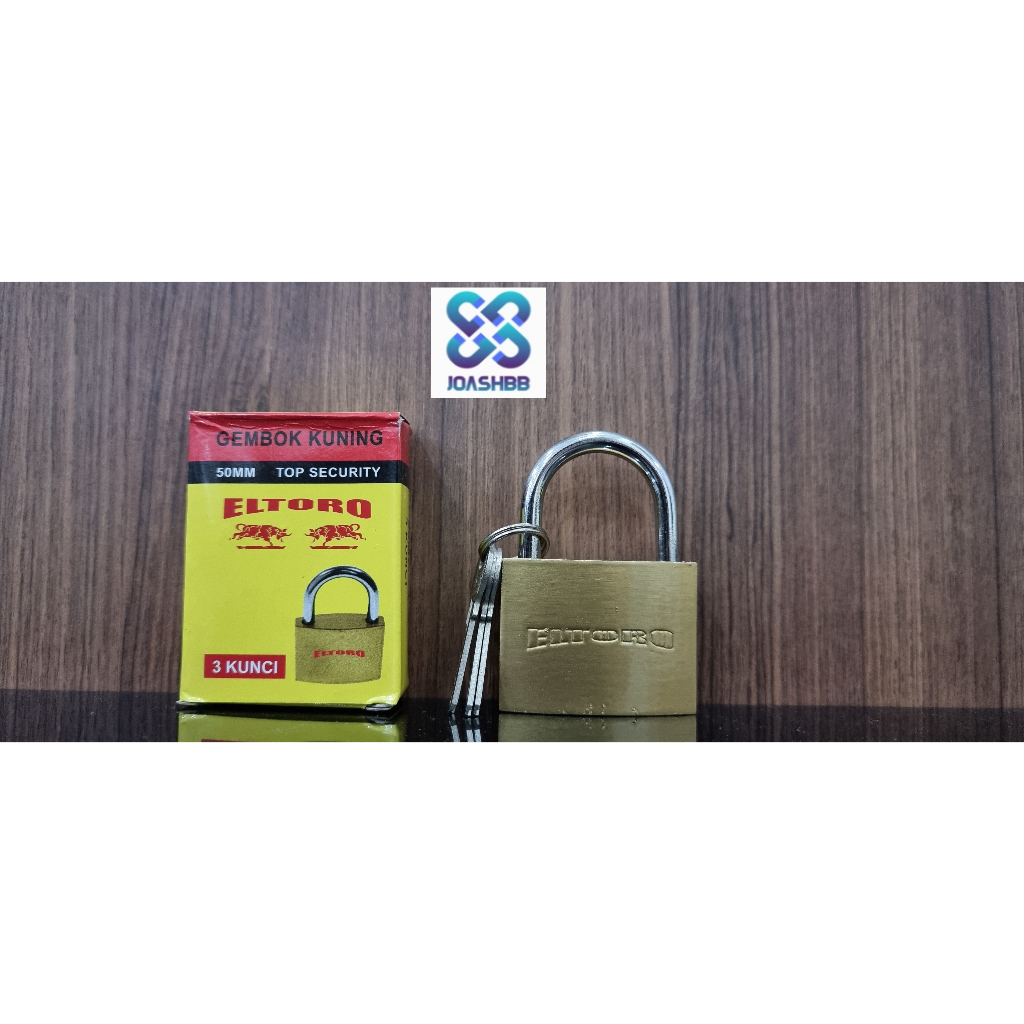 Jual Gembok Besi Kuning ELTORO 20mm 25mm 32mm 38mm 50mm / Padlock ...