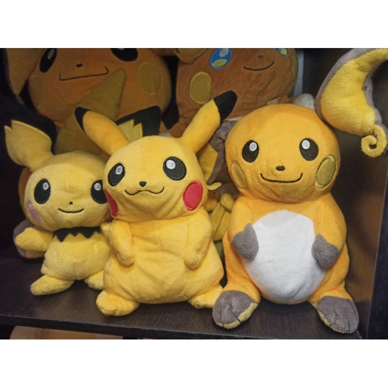 Jual BONEKA POKEMON LINE EVOLUSI PICHU - PIKACHU - RAICHU SANEI BOEKI ...