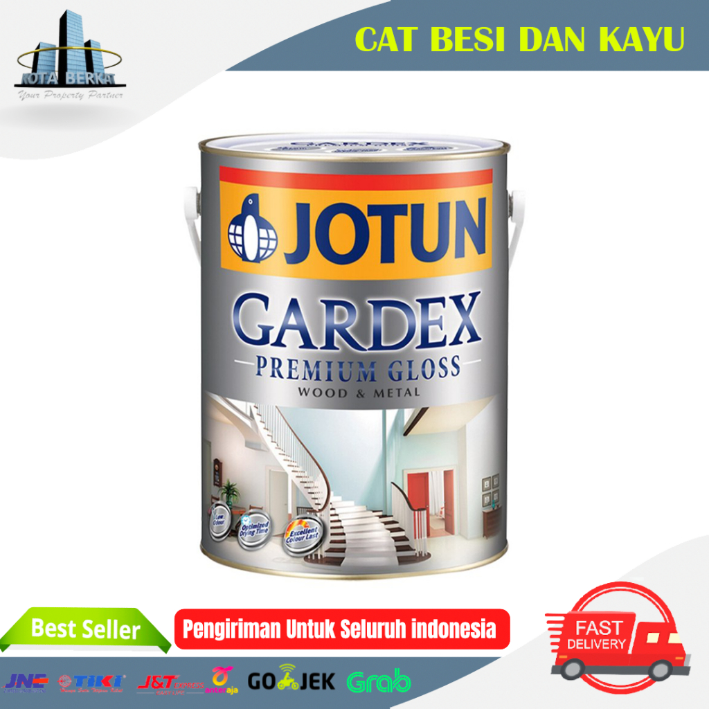 Jual JOTUN GARDEX PREMIUM GLOSS DAN SEMI GLOSS CAT KAYU & BESI 1L | Shopee Indonesia