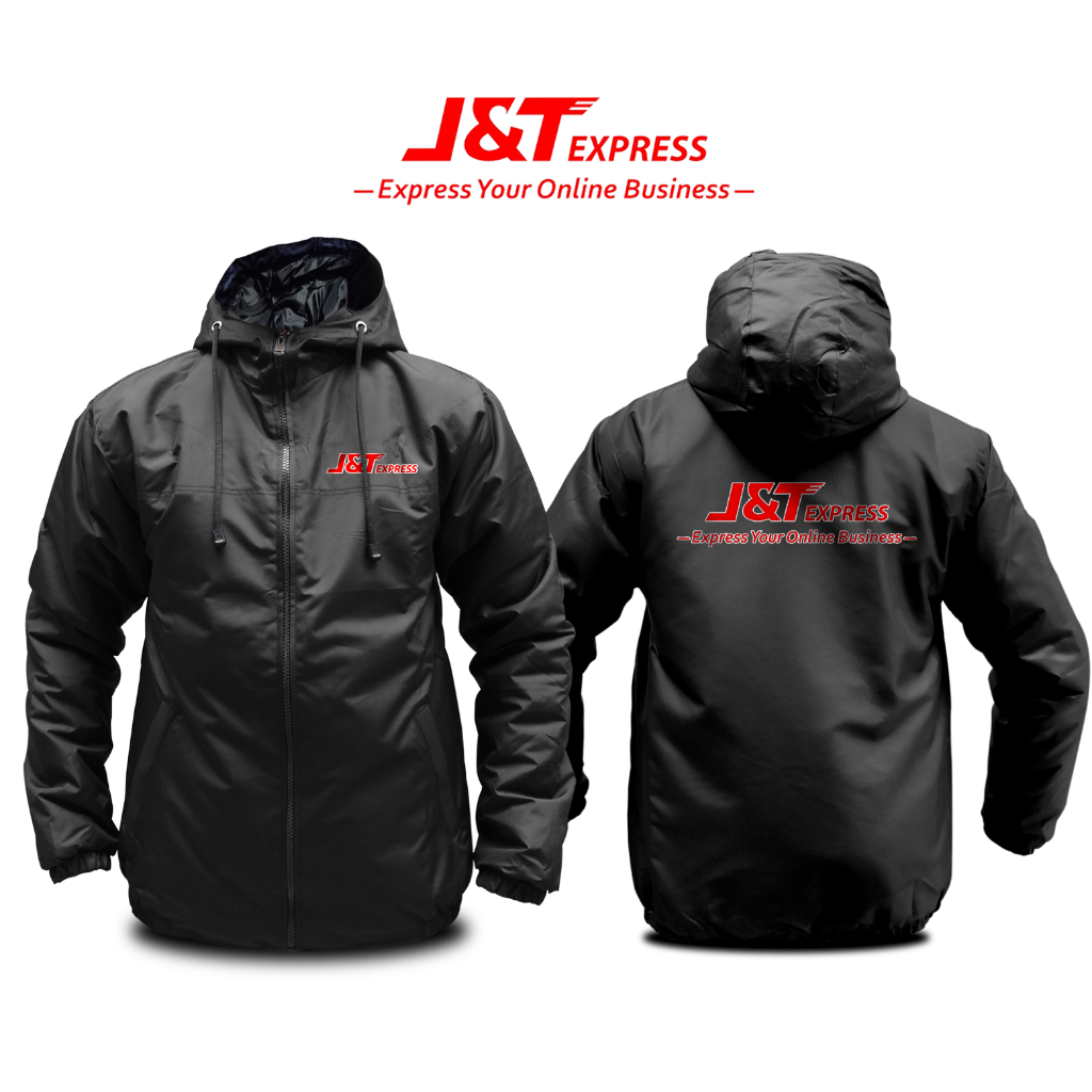 Jual Jaket JNT Exprss Parasut Semi WF Jaket Kurir Bisa Custom Logo ...