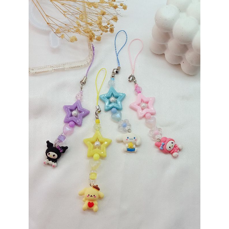 Jual Phone strap/gantungan handphone/phone beads charm - sanrio series ...