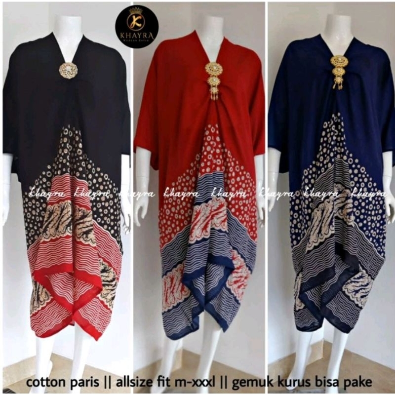 Jual KAFTAN DRESS BATIK PARIS PARAS AYU | Shopee Indonesia