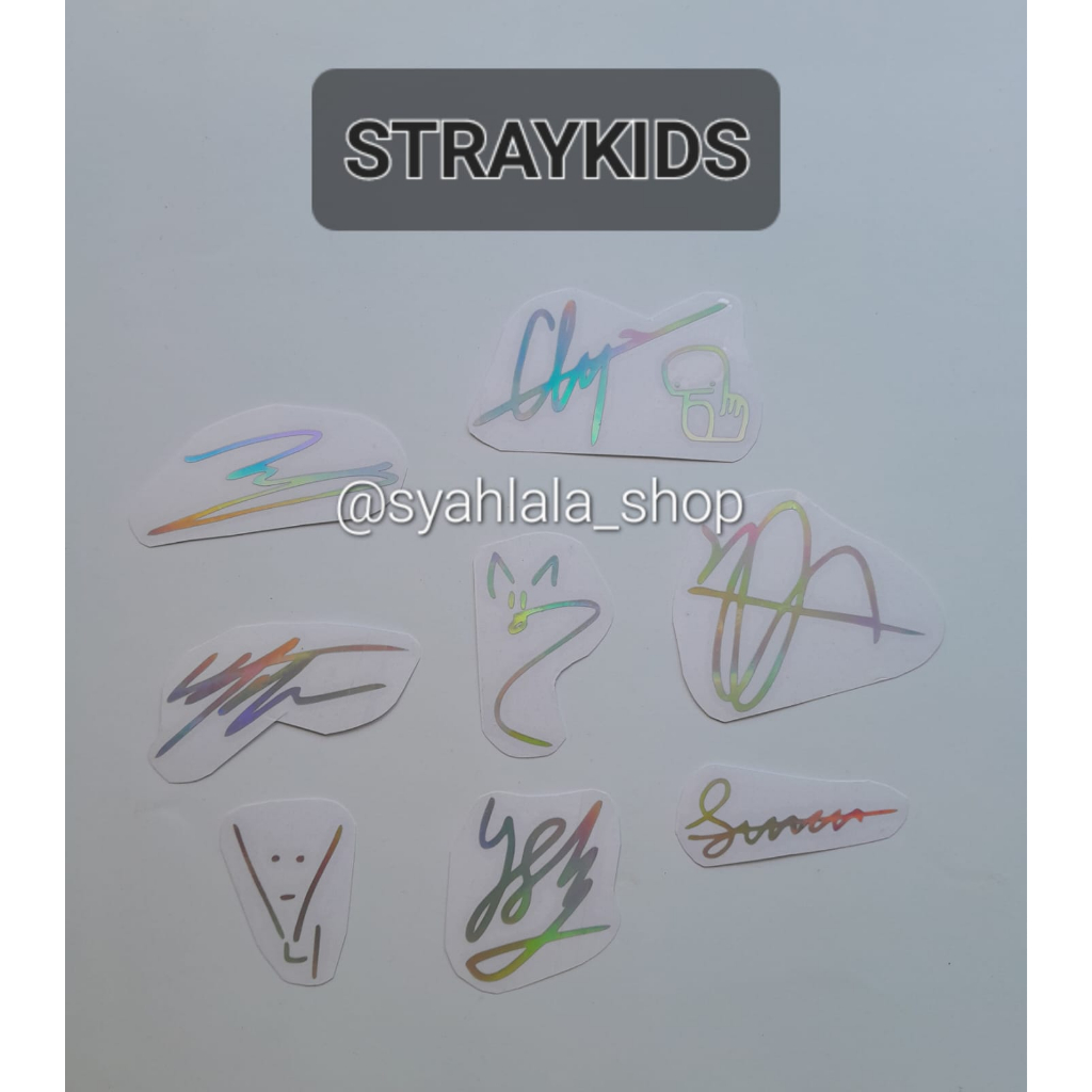 Jual STIKER HOLOGRAM TTD SKZ STIKER TANDA TANGAN HOLOGRAM STRAYKIDS ...