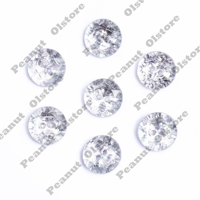 Jual ( 6 biji )Kancing kristal Bulat 2 lubang ( ukuran 1,1cm ) | Shopee ...