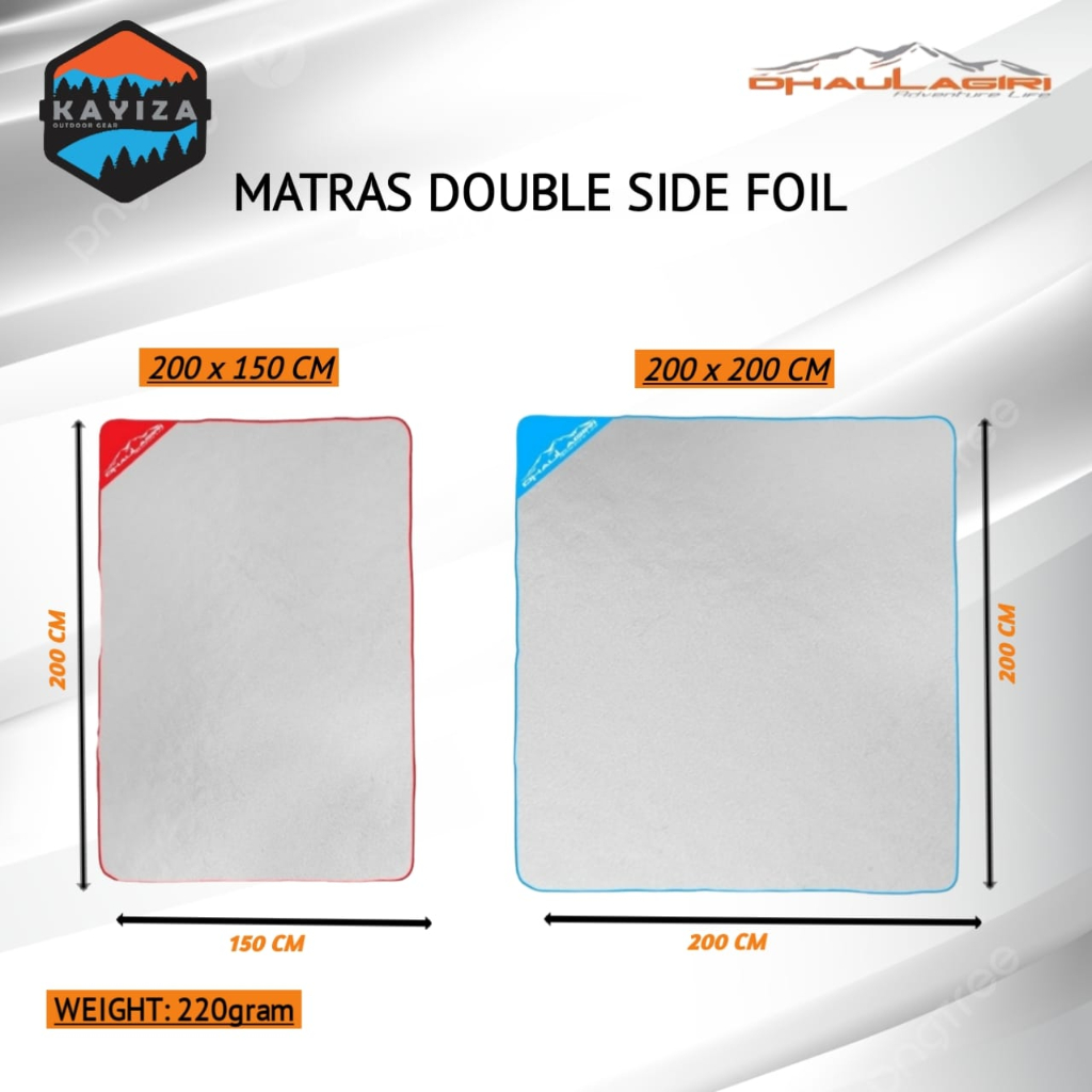 Jual Matras allumunium double foil 150 x 200 dhaulagiri camping outdoor ...