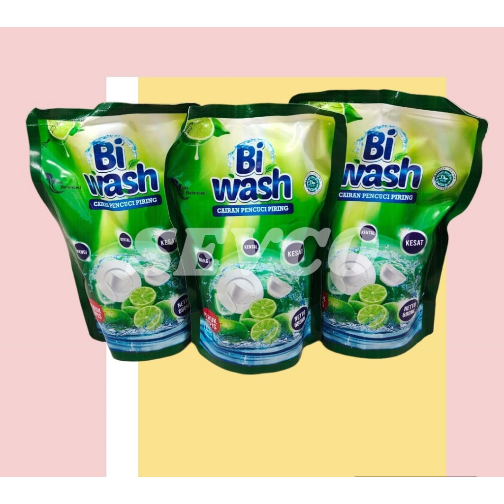 Jual Bi Wash Sabun Cuci Piring Pouch 680mL | Shopee Indonesia