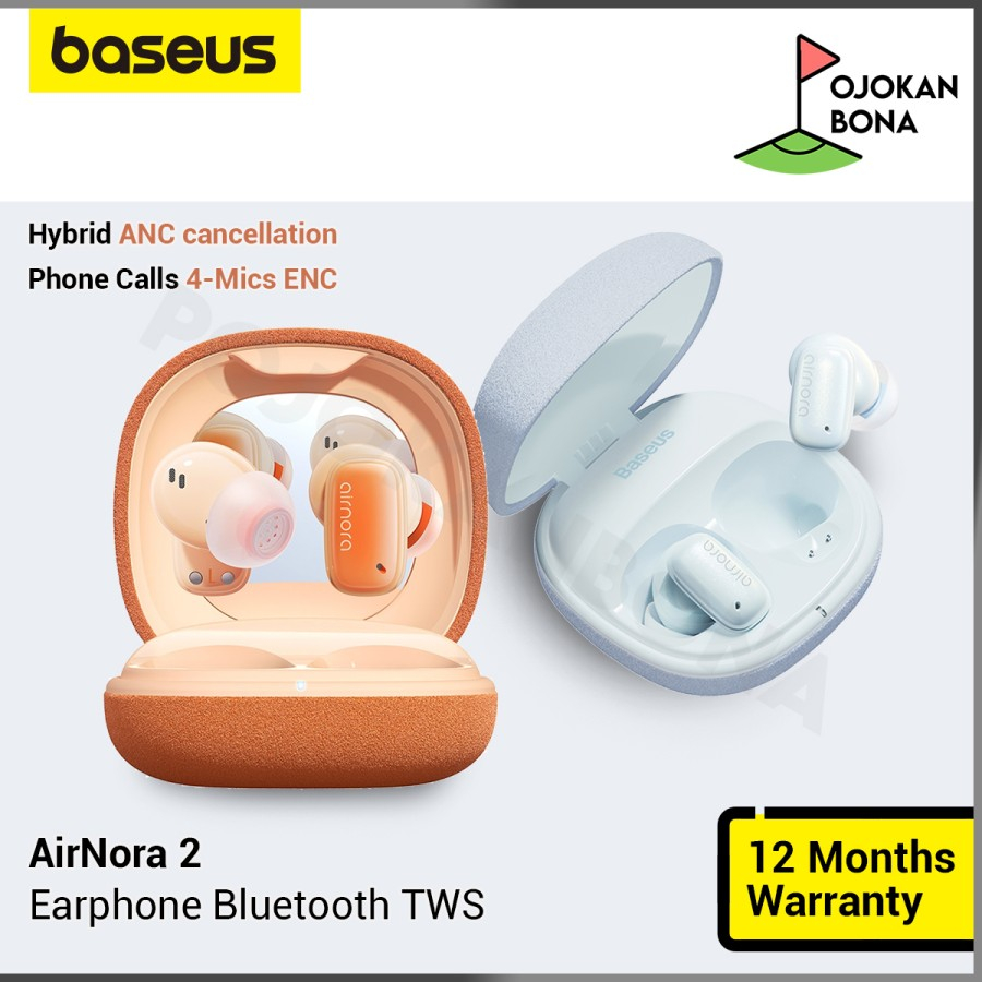 Jual Baseus Earphone Bluetooth TWS AirNora 2 True Wireless Earphones ...