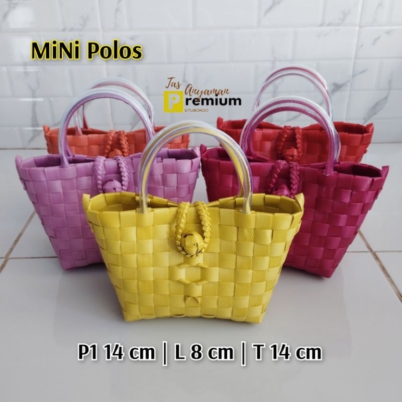 Jual (MiNi Polos part 3) 14x8x14 cm Tas Anyaman Souvenir Situbondo ...