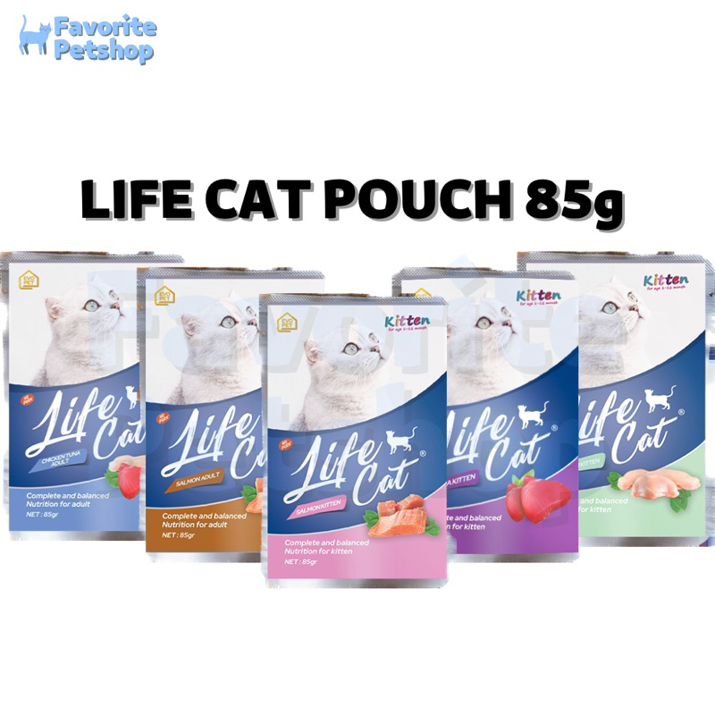 Jual LIFE CAT LIFECAT Pouch 85g Makanan Kucing basah adult Kitten ...