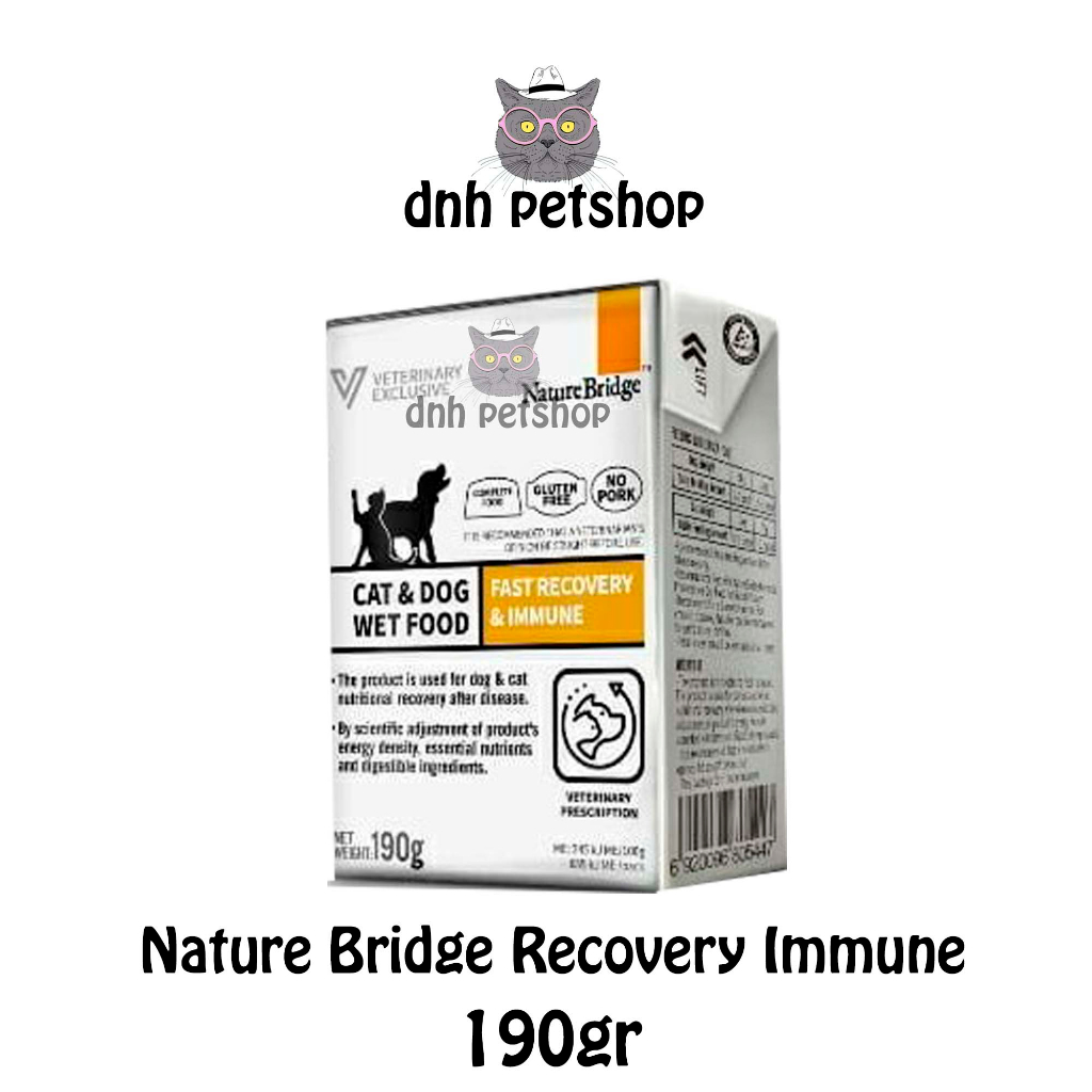 Jual Nature Bridge Vet recovery & immune untuk kucing dan anjing 190gr ...