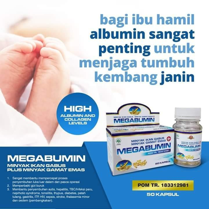 Jual Minyak Ikan Kutuk Gabus Megabumin 50 Kapsul Original Albumin ...