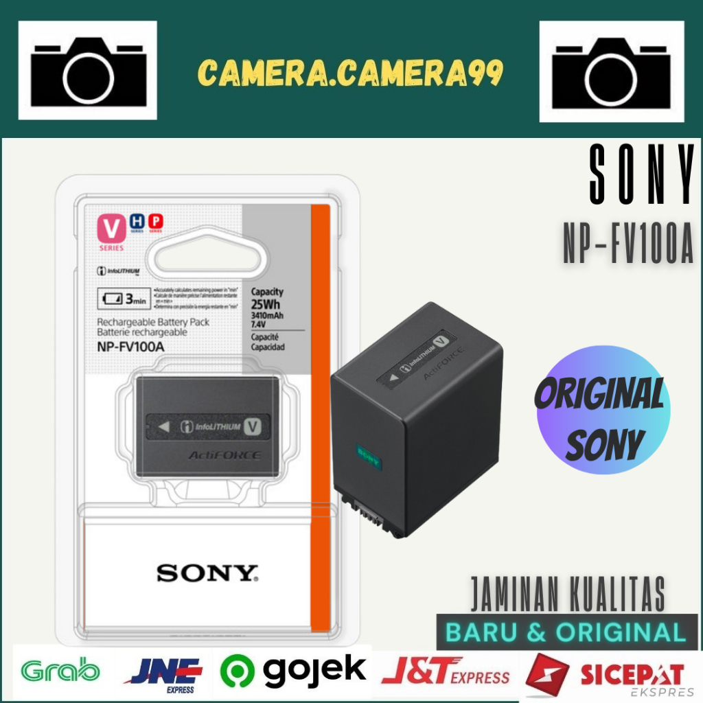 Jual Sony NP FV100A - Baterai Sony FV 100A | Shopee Indonesia