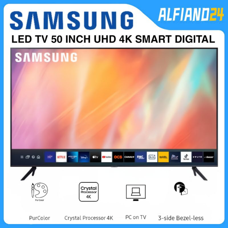 Jual Samsung LED TV 50 Inch UHD 4K Smart Digital - AU7000 | Shopee Indonesia