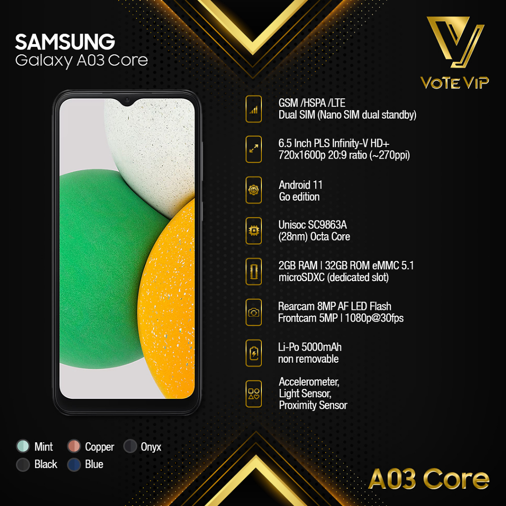 Jual Samsung Galaxy A03 Core 2/32 Garansi Resmi Samsung Indonesia ...