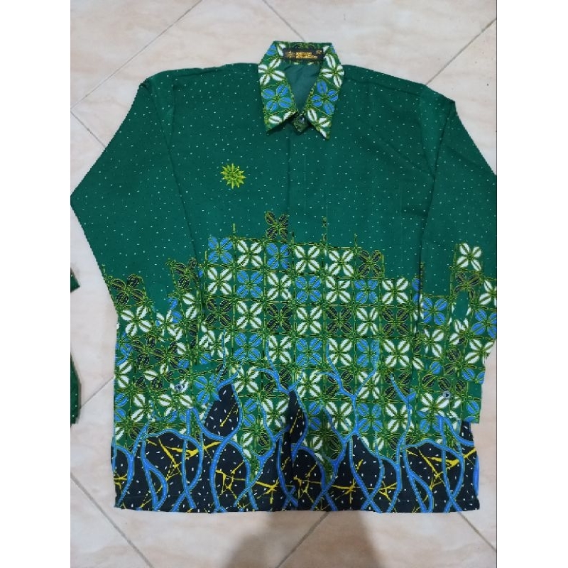 Jual Baju batik Muhammadiyah nasional bahan sanwos | Shopee Indonesia
