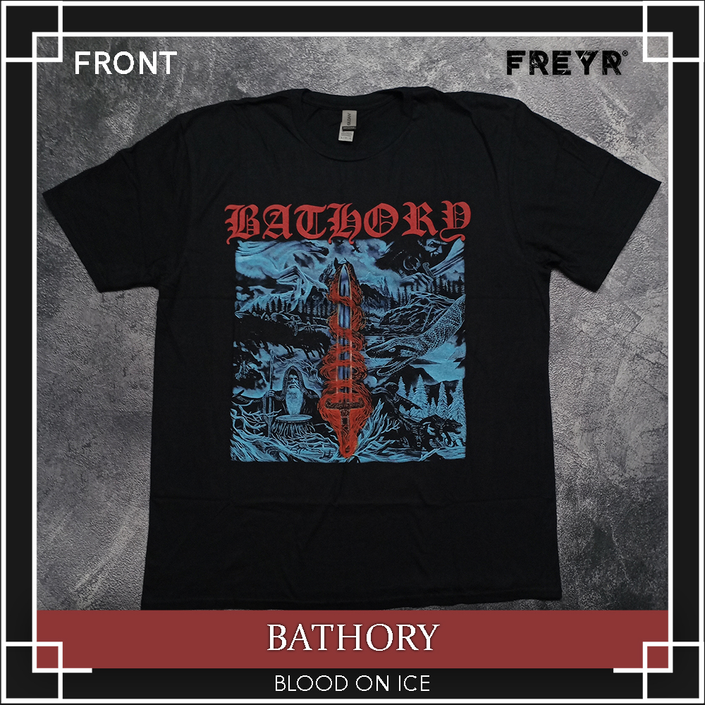 Jual Kaos Band Official Bathory - Blood On Ice Original | Shopee Indonesia