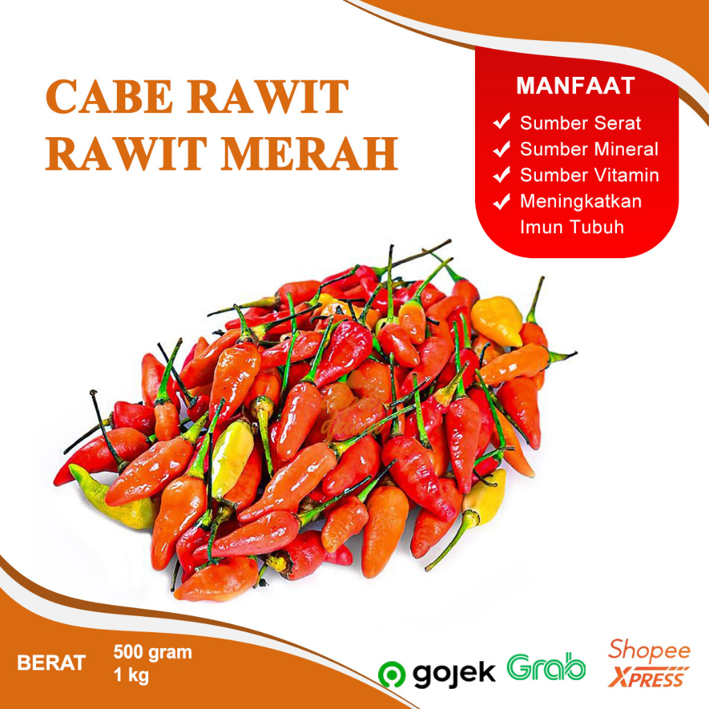 Jual CABE RAWIT MERAH KERITING SETAN LOMBOK KERING PEDAS BERAT 500 GRAM ...