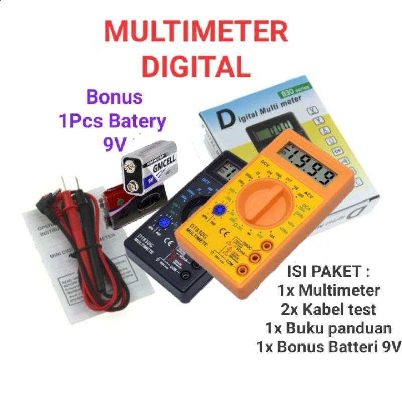 Jual Paket Avometer Multi meter digital multi tester | Shopee Indonesia