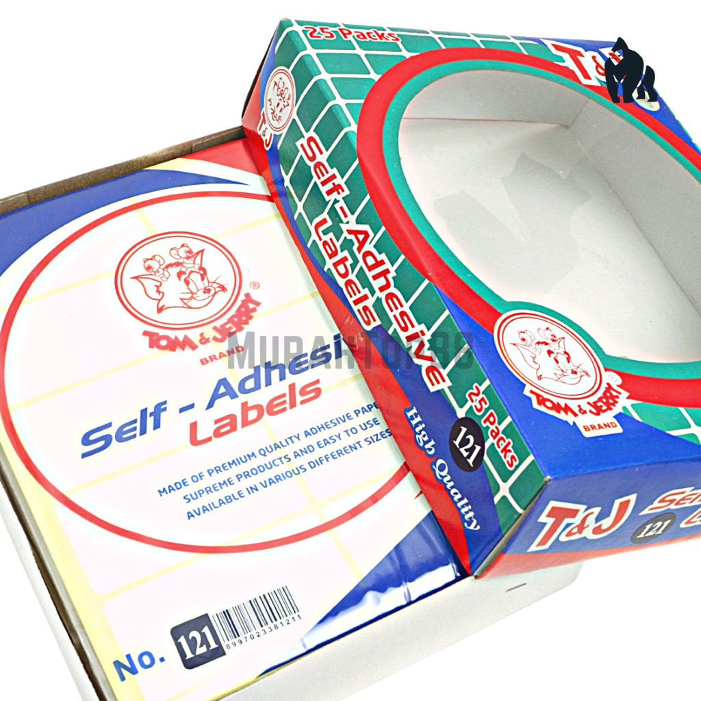 Jual Label Tom and Jerry / Sticker Tom & Jerry / Self Adhesive Labels [1 PACK isi 10 LEMBAR ...