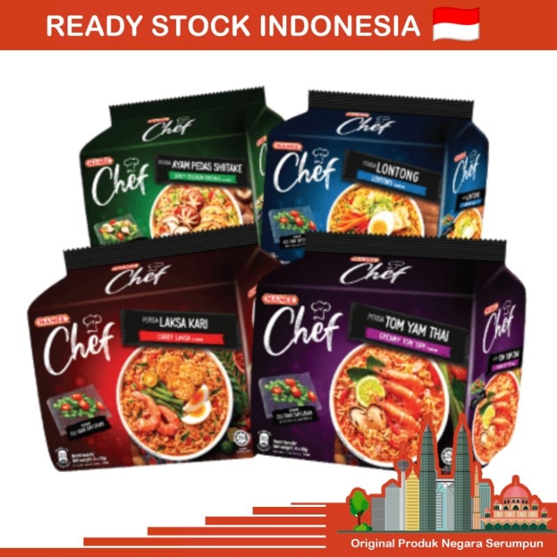Jual READY STOCK Mamee Chef Mie Tarik Malaysia Satuan | Shopee Indonesia
