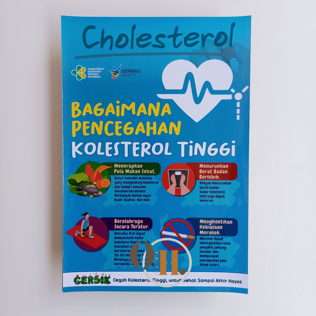 Jual Poster Cegah Kolesterol Tinggi - Poster Cholesterol - Poster PTM ...