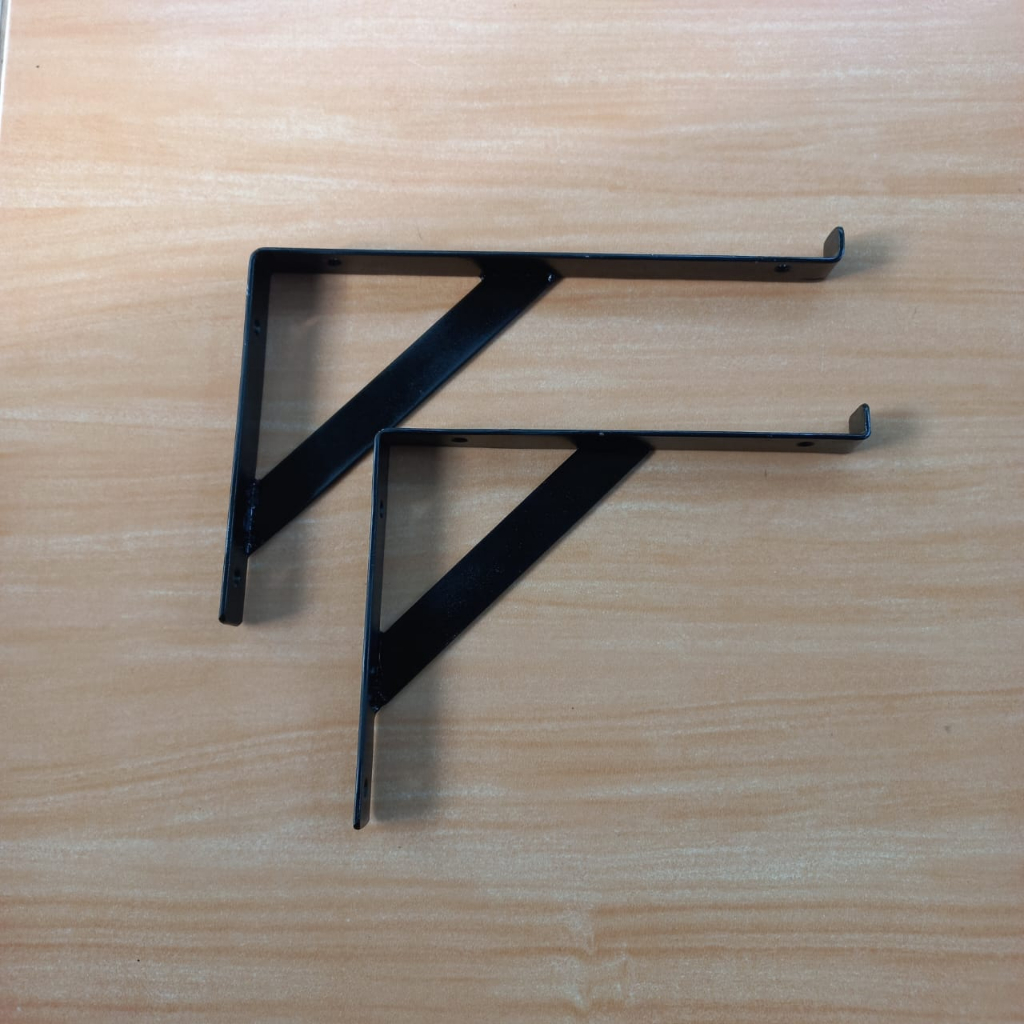 Jual Bracket Rak Dinding Ambalan Besi Siku Model A Tanduk Plat Strip ...