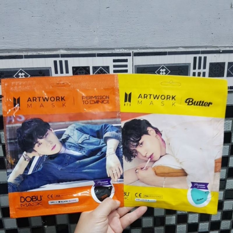 Jual BTS Suga Artwork Mask Permission to Dance & Butter | Shopee Indonesia