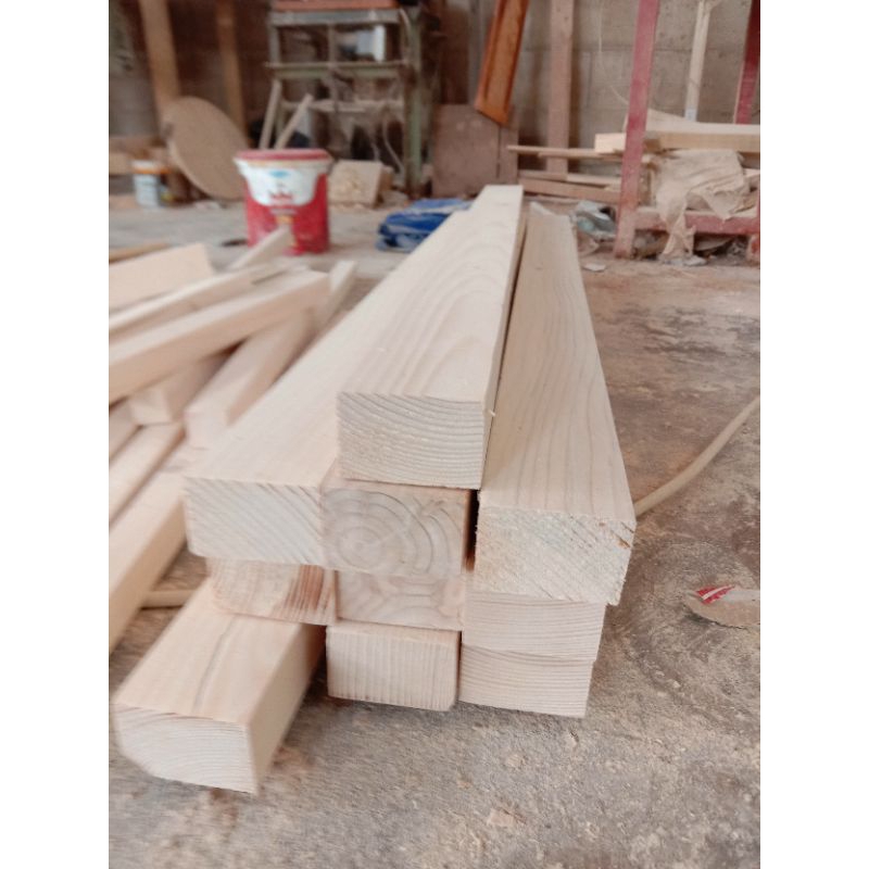 Jual Balok Kayu 100x6x4 Cm Kayu Pinus Serat Jerman Jatibelanda Sudah ...