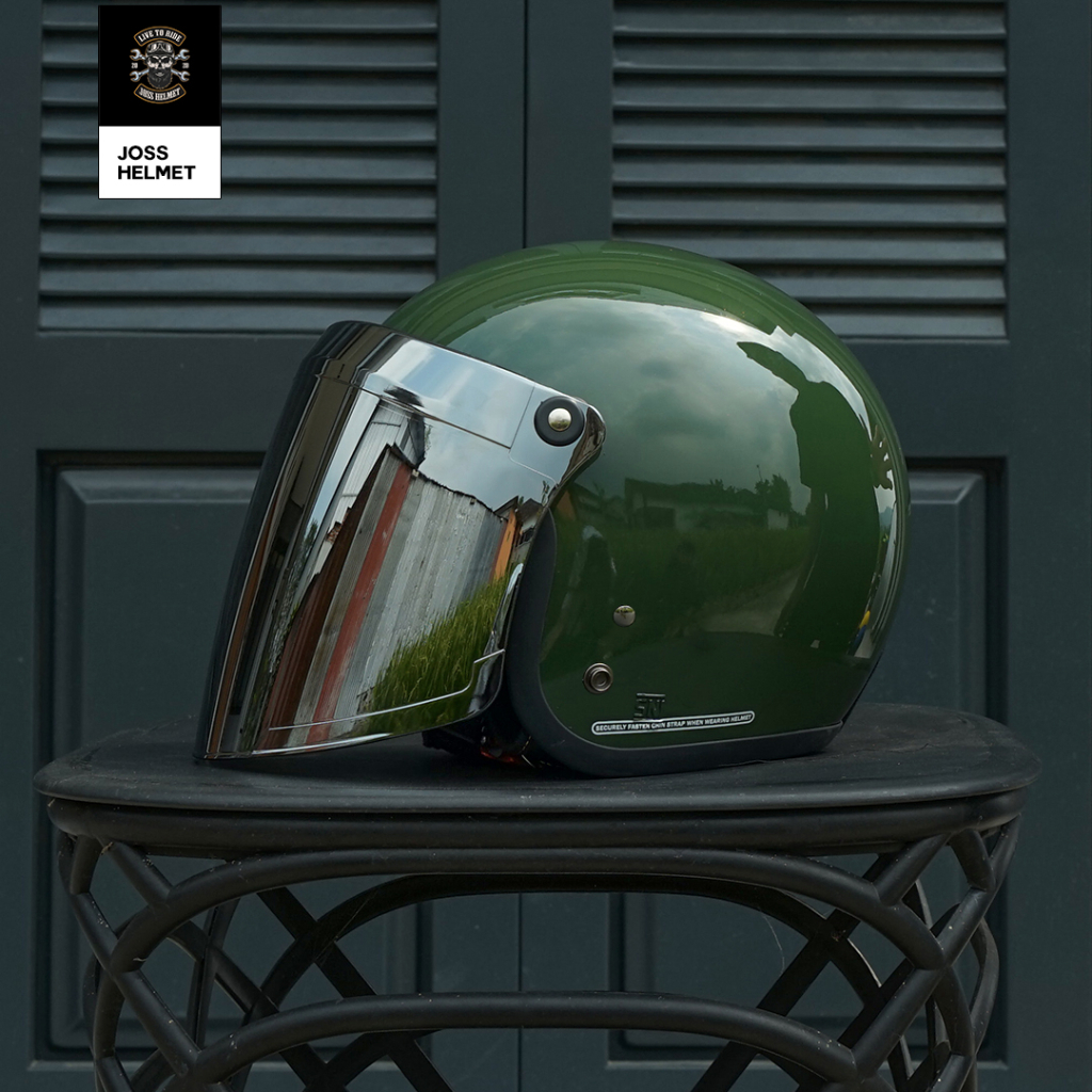 Jual Helm Bogo Dewasa Retro kaca Venom bening/hitam/silver Pria/Wanita ...
