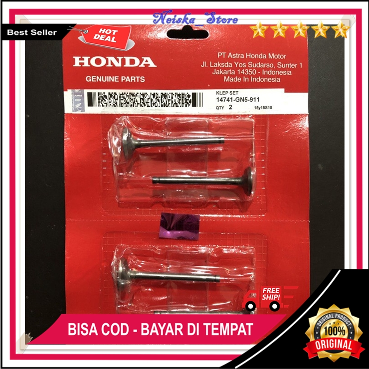 Jual Payung Klep Set In Ex Honda Grand Supra Ori Klep Set Payung Motor ...