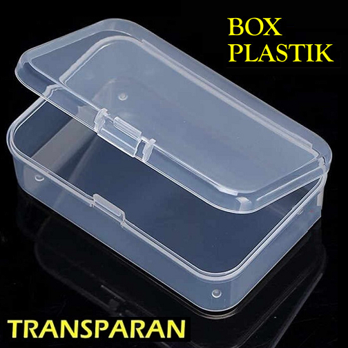 Jual Box Transparan Plastik 110x75x30mm Box Casing Wadah Batre Putih ...
