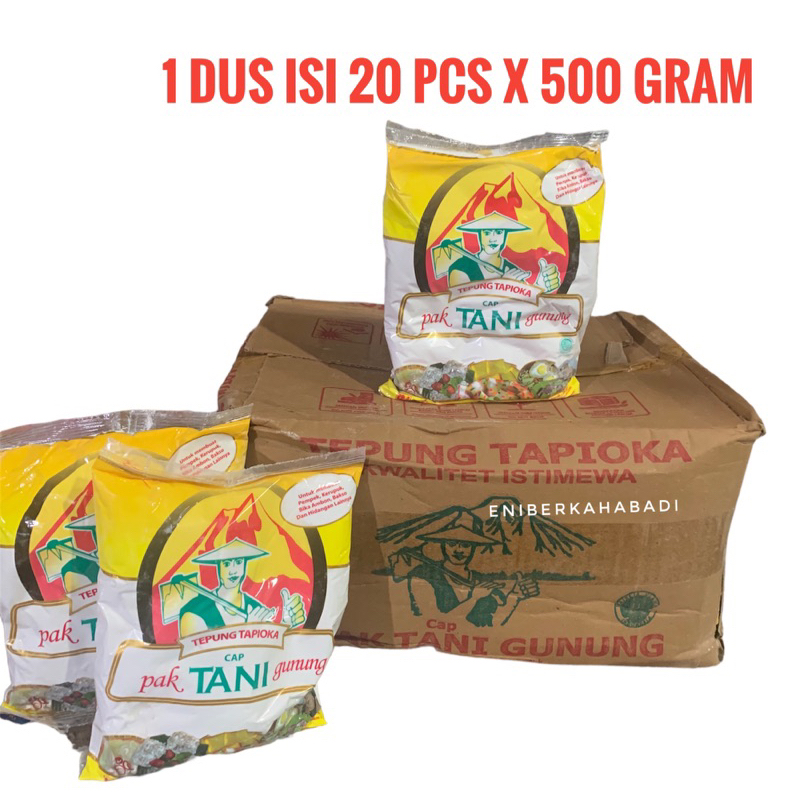 Jual Tepung Tapioka Pak Tani Gunung exp September 2026 1 Dus isi 20 pcs ...