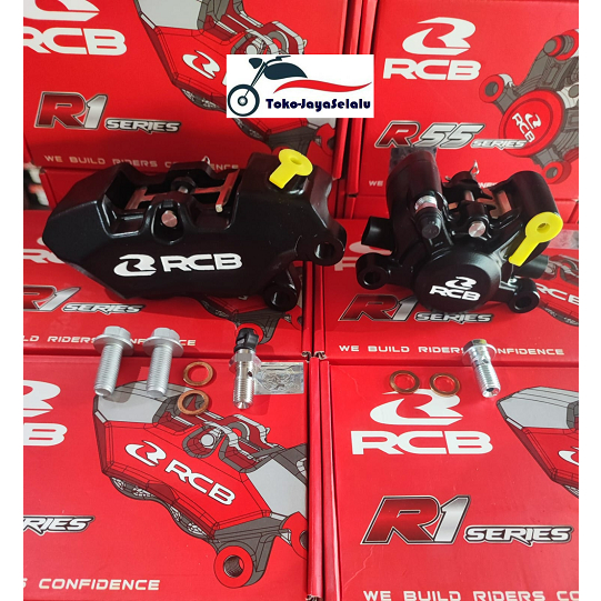Jual Kaliper RCB Racing Boy R1 Series 4 Piston Dan R55 Series 2 Piston Depan Belakang Universal ...