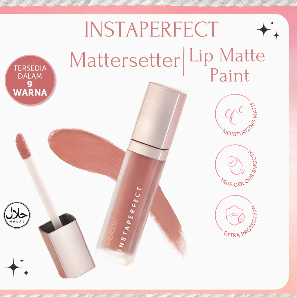 Jual Wardah Instaperfect Mattesetter Lip Matte Paint 5.5g | Lip Cream ...