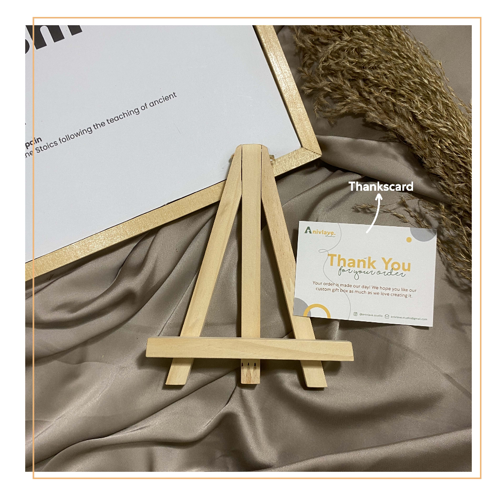 Jual WOODEN STANDEE EASEL | Stand Kayu Penyangga Frame | Kayu Kaki ...