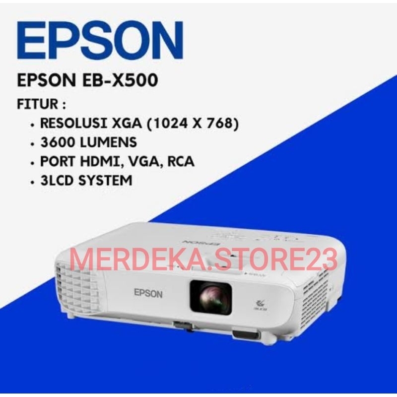 Jual EPSON EB-X500 XGA 3LCD PROYEKTOR 3600 ANSI LUMENS HDMI PROJECTOR EPSON EB X500 EBX500 ...