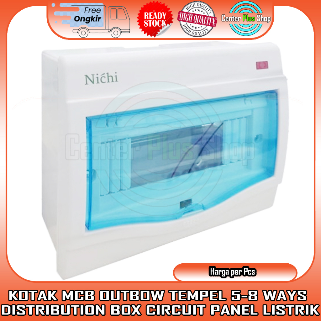 Jual KOTAK MCB OUTBOW TEMPEL 5-8 WAYS DISTRIBUTION BOX PANEL LISTRIK OB BOKS BOK MOULDED CASE ...