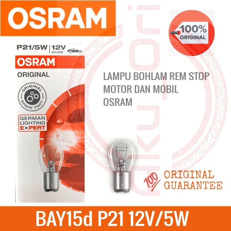 Jual 10 pcs BOHLAM REM K2 OSRAM (7528) lampu stop belakang motor bebek ...