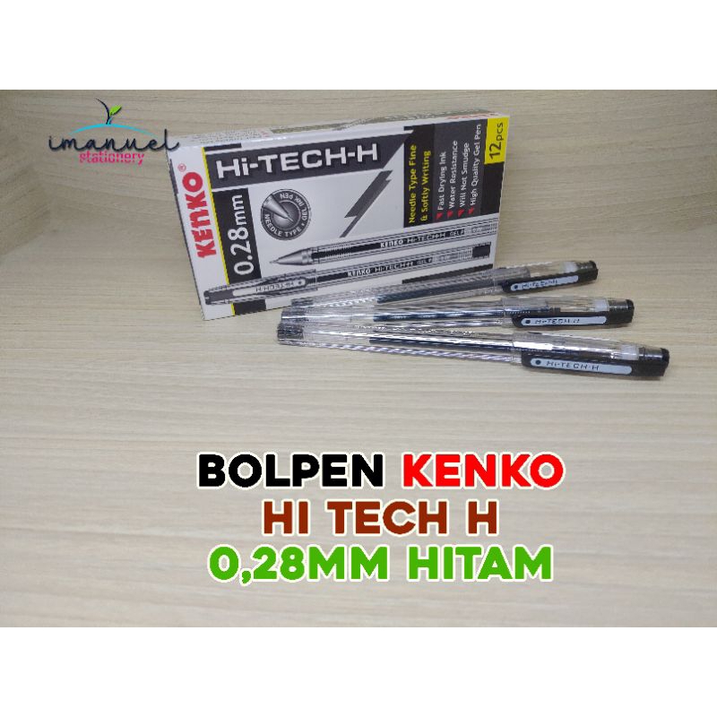 Jual Bolpen Kenko Hi Tech Hitam (12 pcs) | Shopee Indonesia