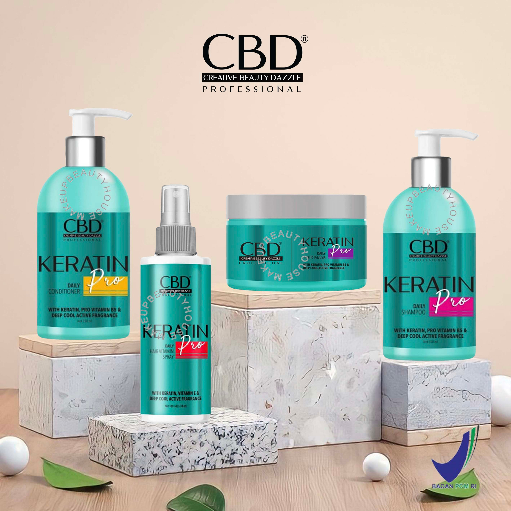 Jual CBD Professional Keratin Pro Daily Shampoo | Conditioner | Hair ...