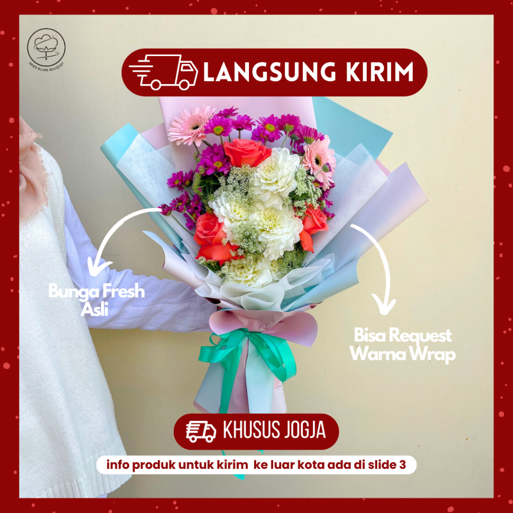 Jual Graduation Fresh Hand Bouquet Jogja Buket Bunga Segar Asli Kado ...