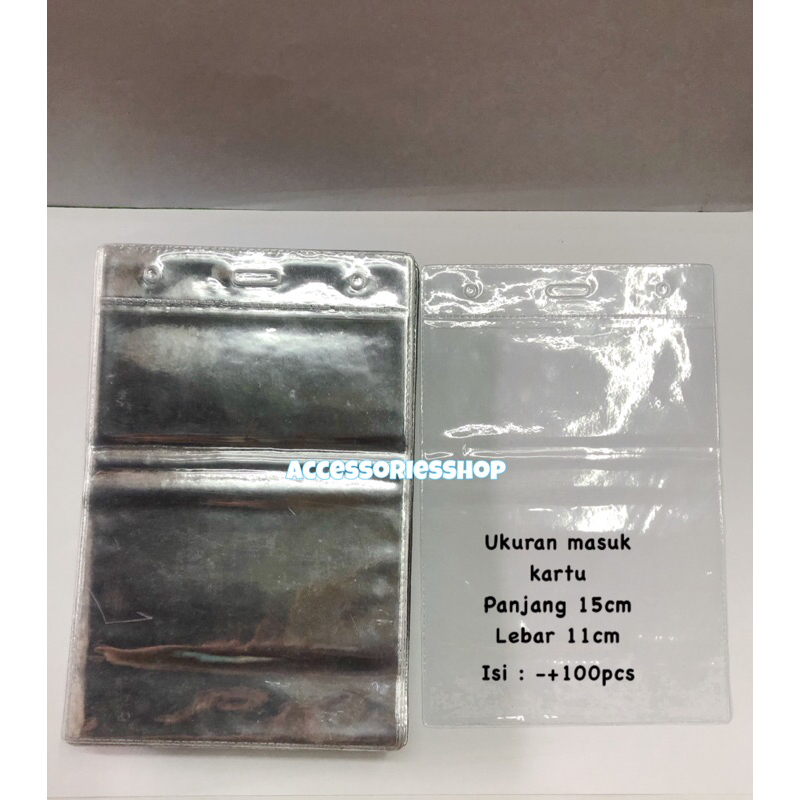 Jual plastik panitia plastik name tag id 11x15 -1pak 100 pcs | Shopee ...