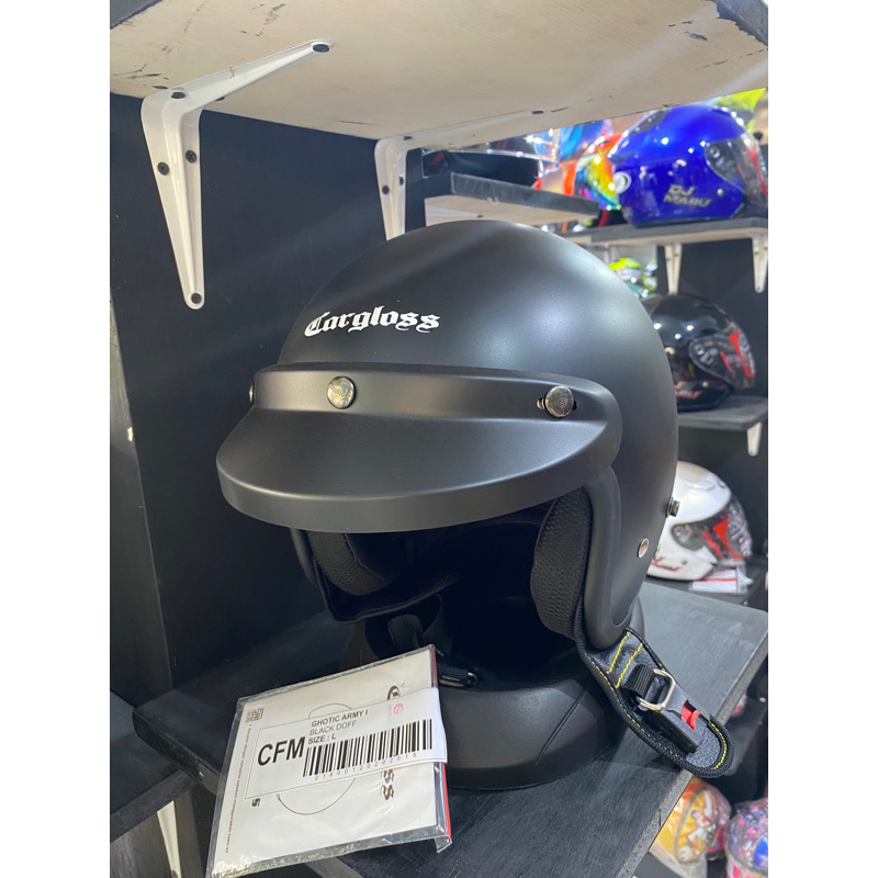 Jual HELM CARGLOSS CFM/Retro 100% Original Tanpa Kaca | Shopee Indonesia