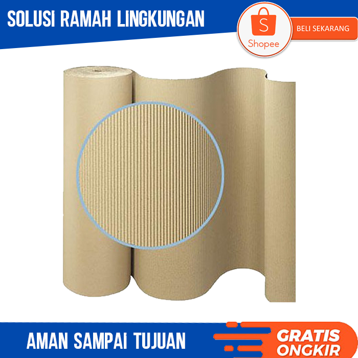 Jual Single Face / Corrugated Roll Ukuran 80 CM x 40 M - Karton Lembar ...
