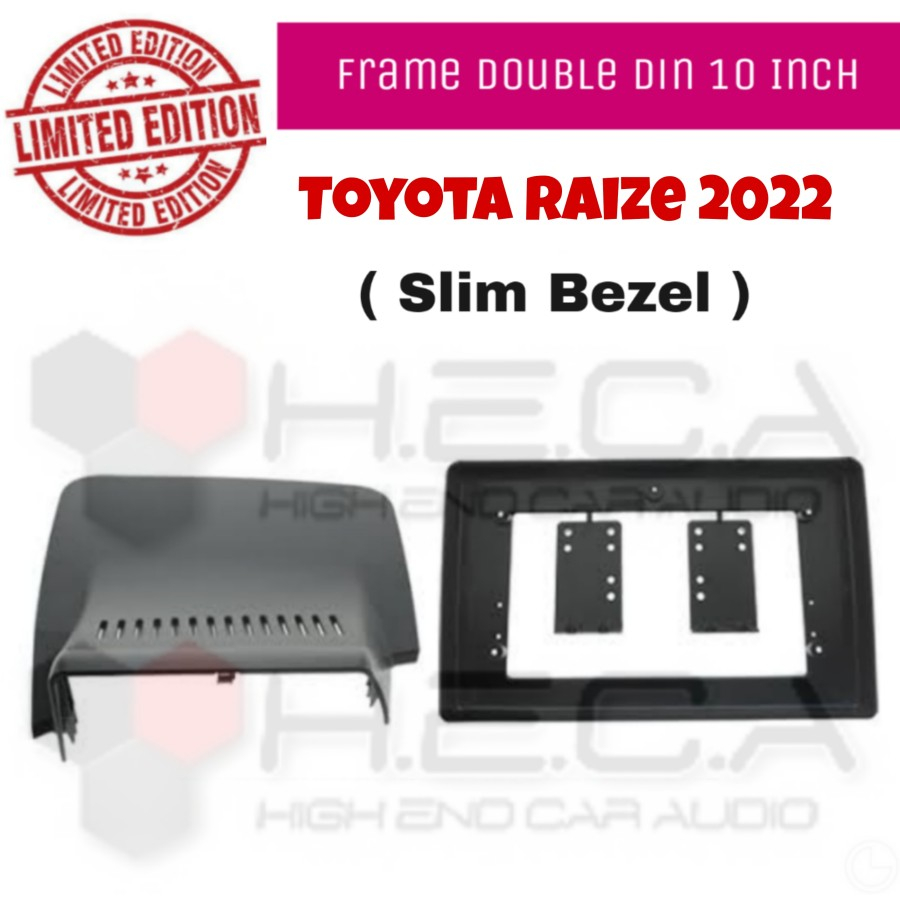 Jual Frame 10 inch Toyota Raize 2022 Slim Bezel Android 10" Head Unit ...