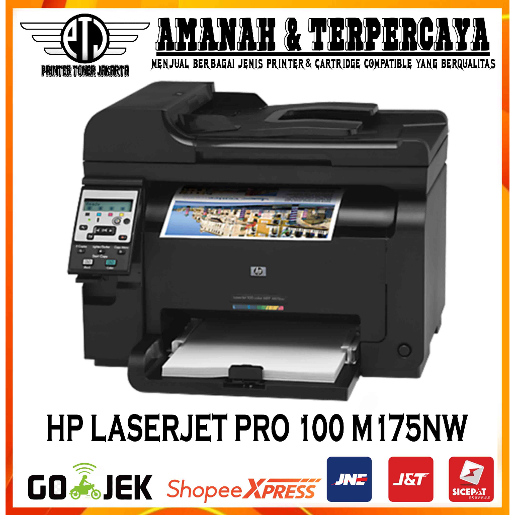 Jual Printer hp color laserjet pro 100 MFP M175nw all in one | Shopee ...