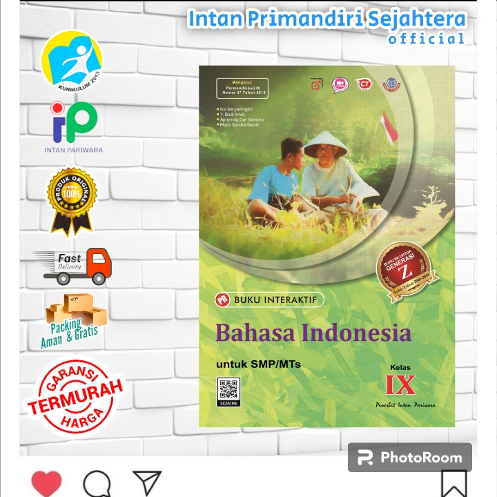 Jual PROMO !!! BUKU PR INTERAKTIF BAHASA INDONESIA KELAS 9 (Tahunan) SMP/MTs terbaru 2023/2024 ...